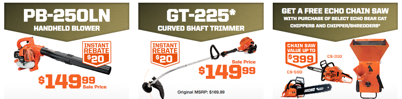 ECHO National Sales Event Going On Now - Foreman's General Store